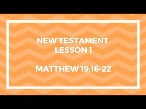 New Testament Lesson 1 – Gospel Doctrine – Come Follow Me | Jeremy ...