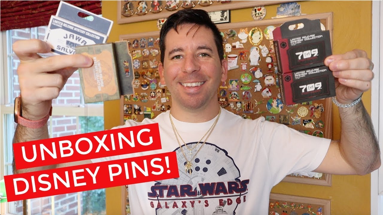 Unboxing STAR WARS GALAXY'S EDGE Mystery Disney Pins! | Disneyland