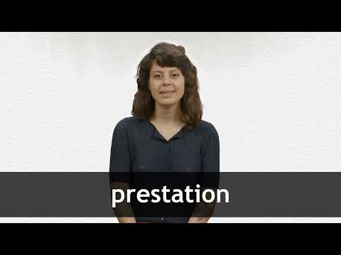 English Translation of “PRESTATION” | Collins French-English Dictionary