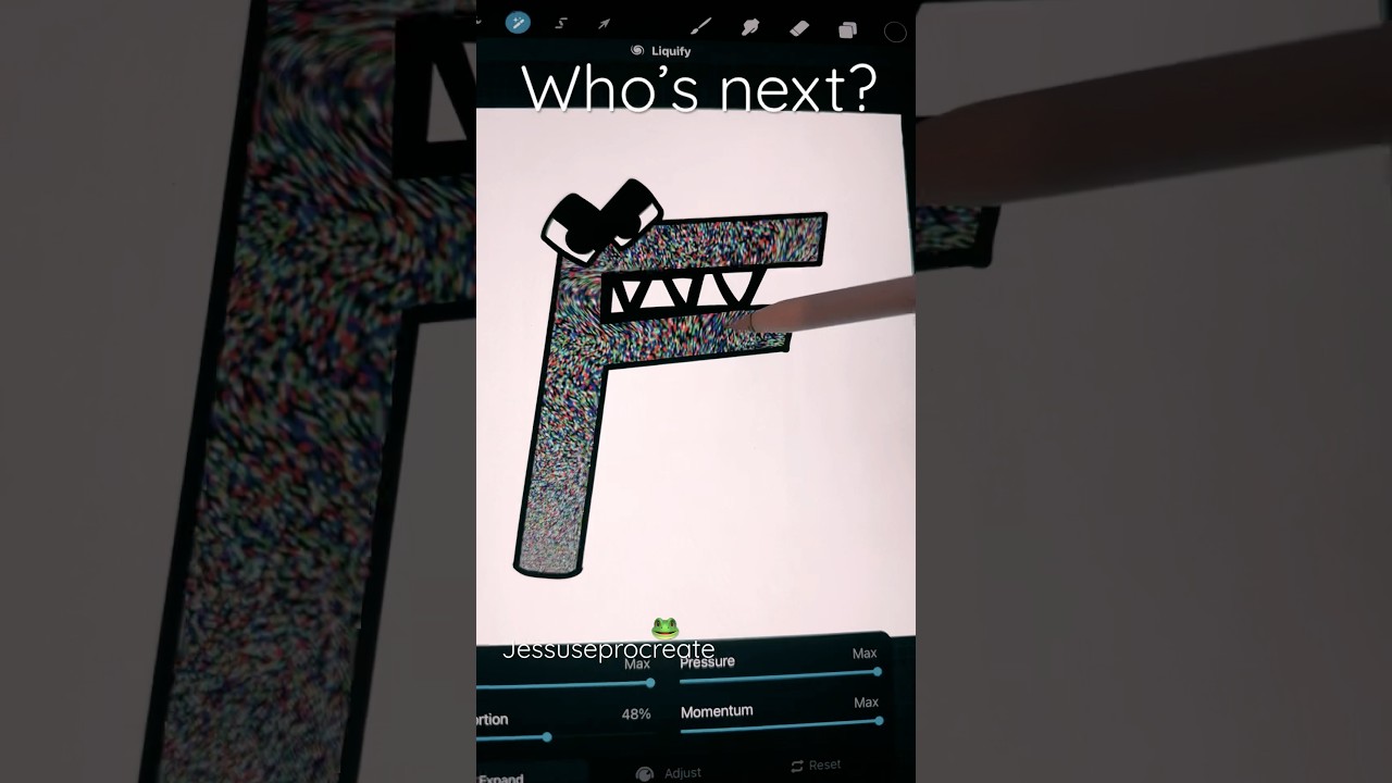 Alphabet lore 🌈🥰~pick a color|Procreate #requestedvideo #satisfying #sub #art #youtubeshorts