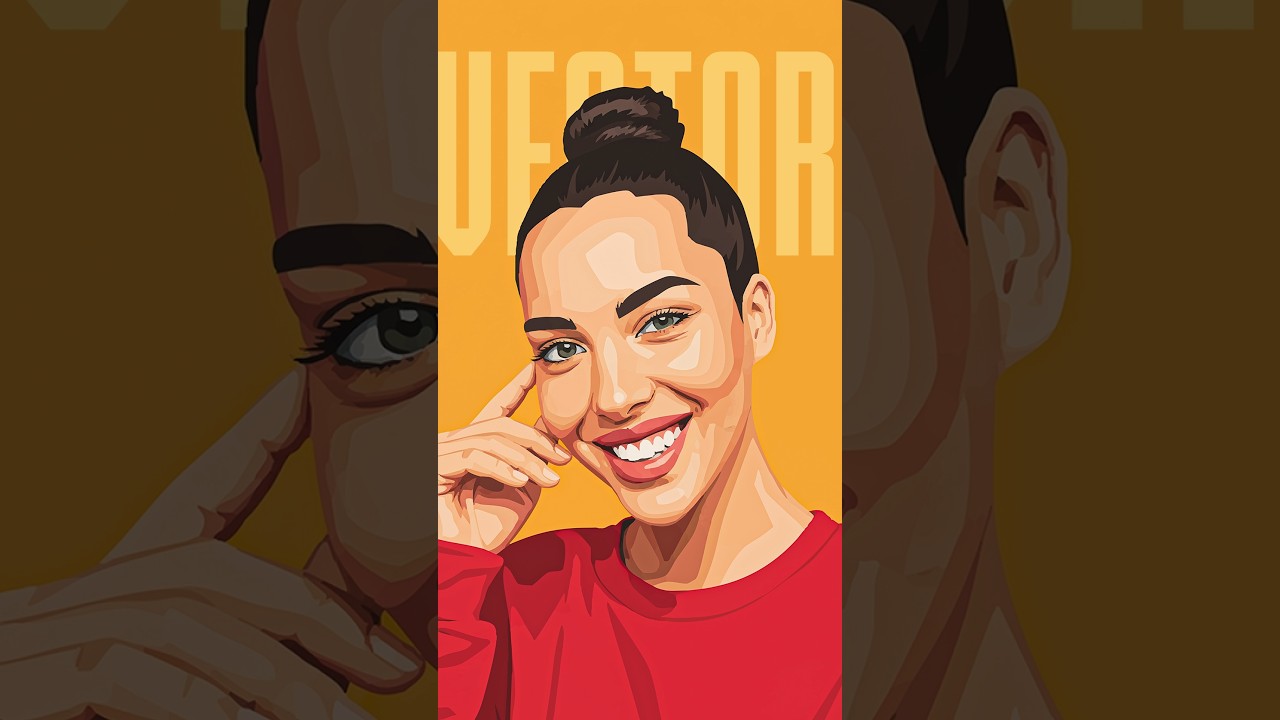Turn Your Photo into Vector Instantly! ⚡ #vectorart