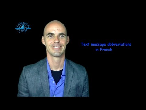 French lesson on text message language