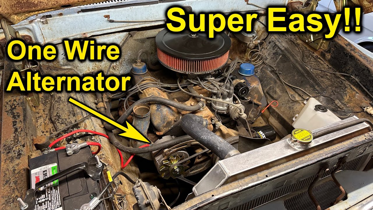 How to Install the One Wire Alternator in a F100
