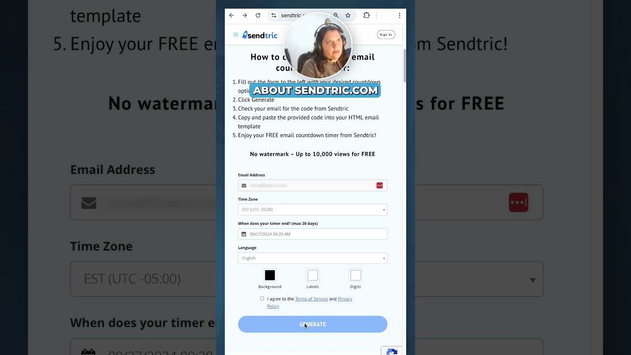Create a Countdown Clock with Sendtric.com