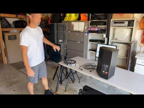 How to set up a Peavey Triflex with recorded music, no mixer needed. Fast, easy & sounds great.