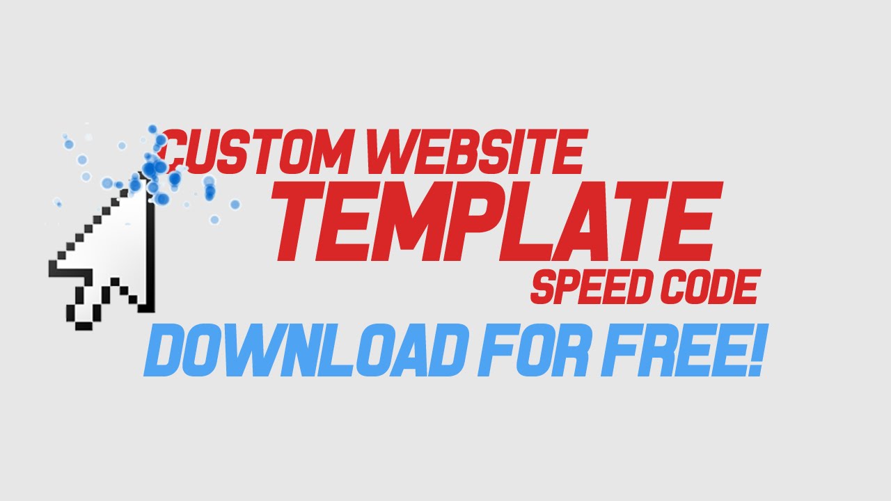 Speed Code - Custom Website Template