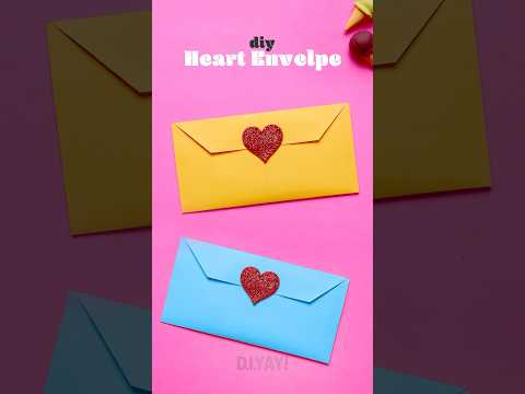💌✨ Learn how to make a simple envelope using A4 sheet! #papercraft #craftidea #artandcraft