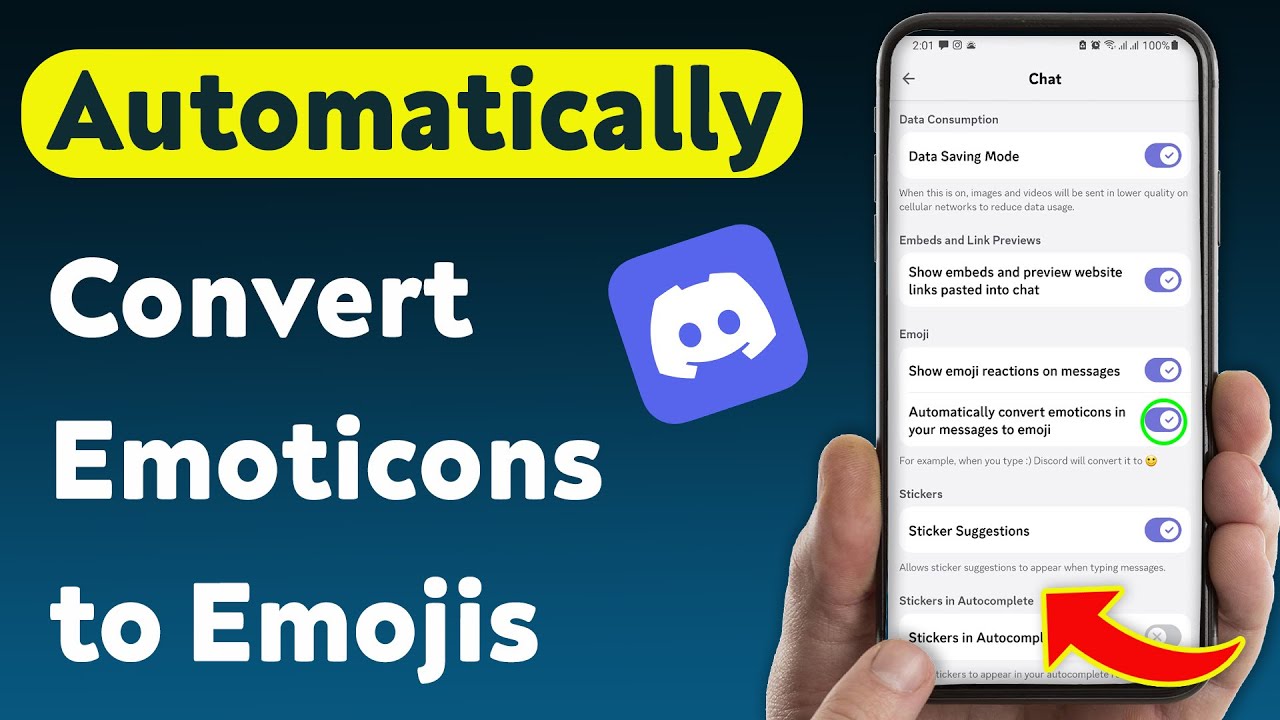 How to Automatically Convert Emoticons to Emojis in Discord Mobile (Updated)