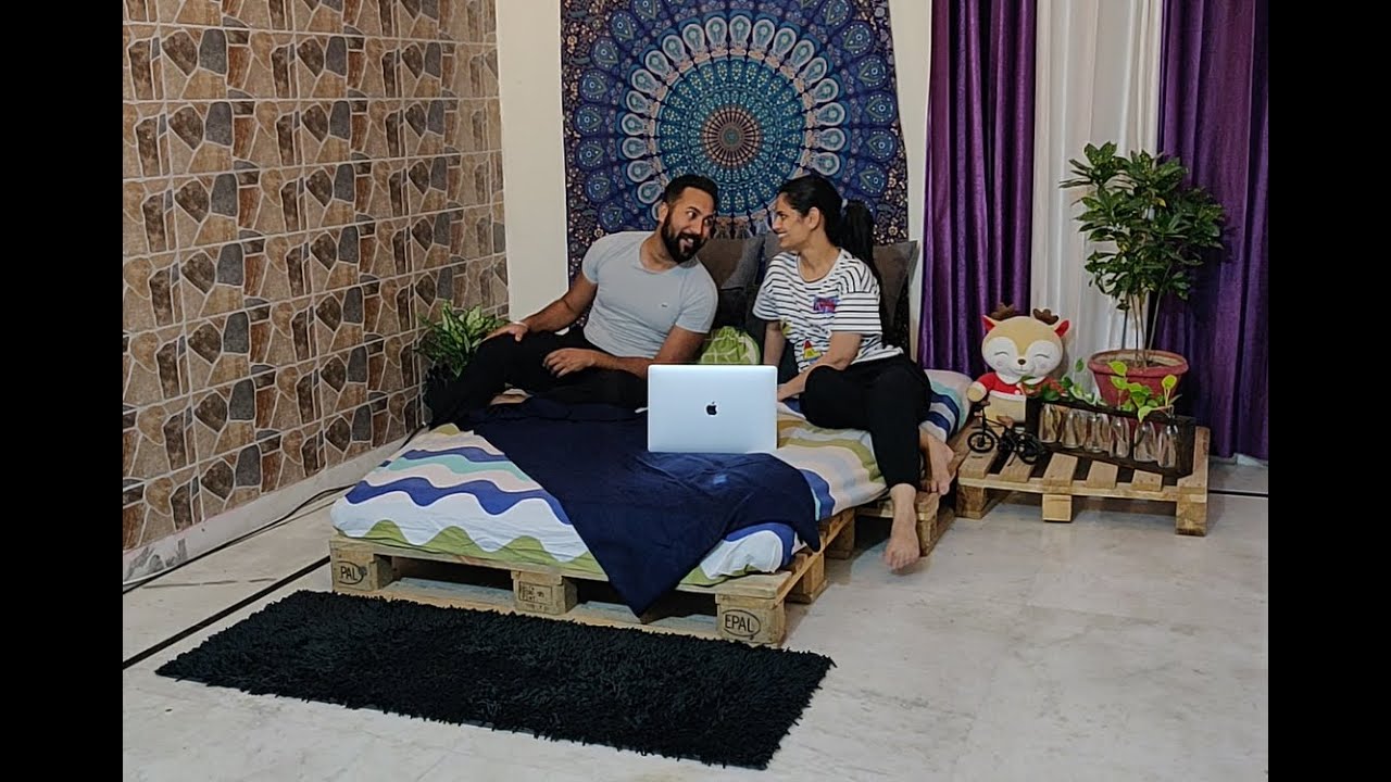 Bedroom Makeover with Pallet Bed
