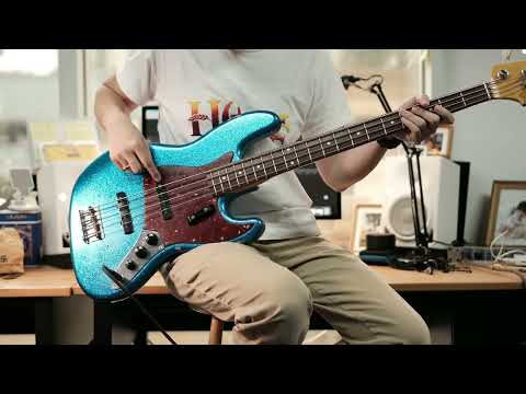 Fender 1964 Jazz Bass Relic - 2018 Blue Spkl | Reverb