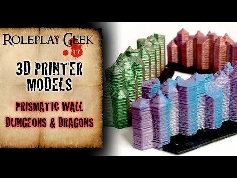 🎲 Prismatic Wall Spell Effect・Free 3D File for ・Cults