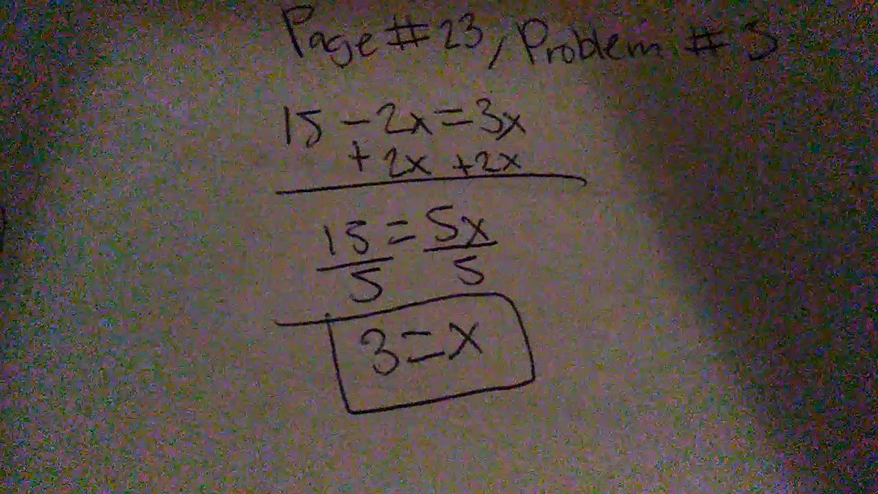 Page#23, Problem #3