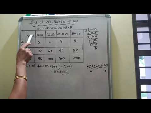 Factors of 400