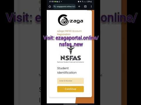 eZaga NSFAS registration for receiving funding #nsfas #bursaries