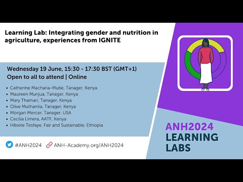 Learning Lab: Integrating Gender and Nutrition in Agriculture, Experiences from IGNITE