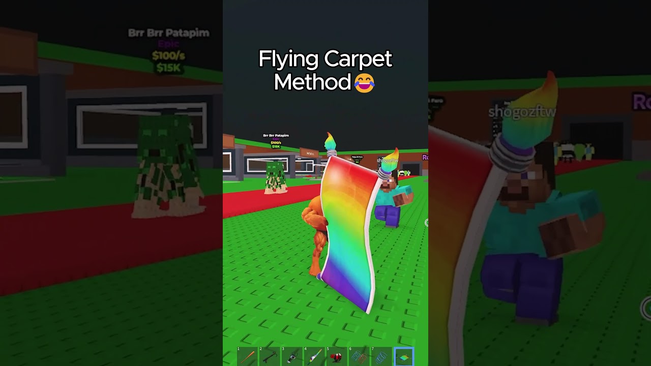 FLYING CARPET METHOD in Steal a Brainrot Roblox Update (No Script):Noob to Pro Guide #stealabrainrot