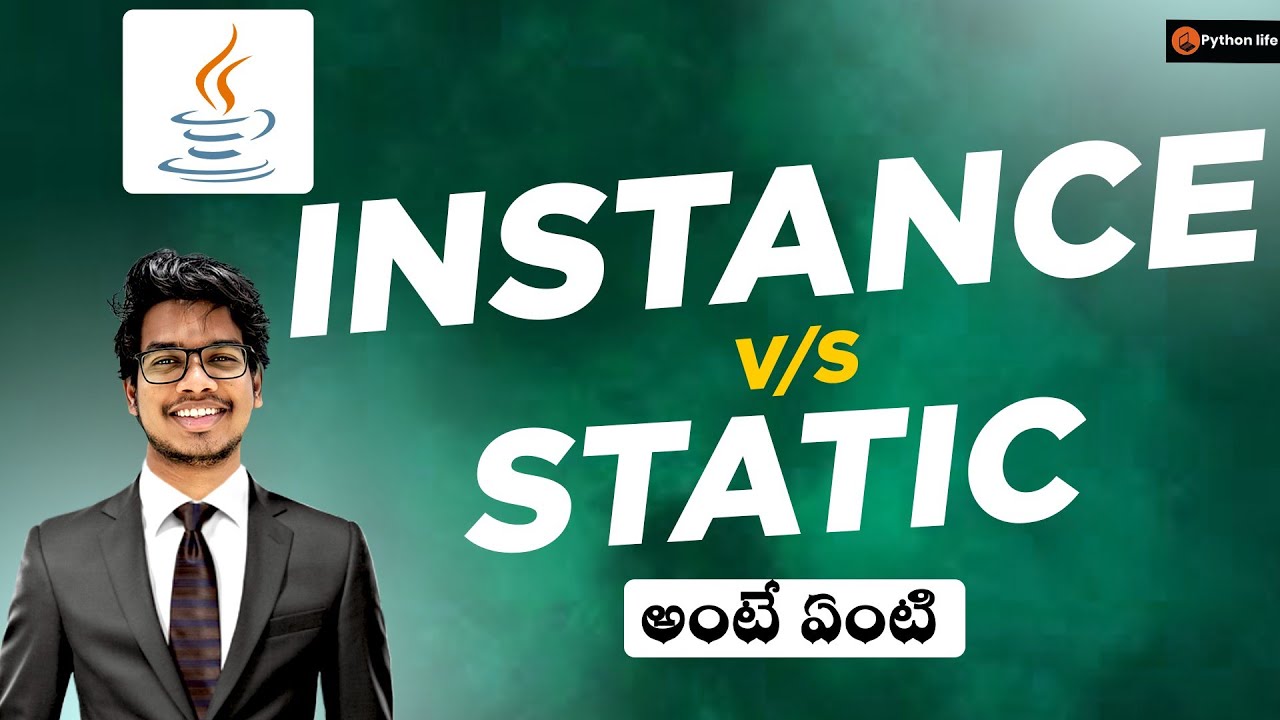 Instance Static  in Java Telugu