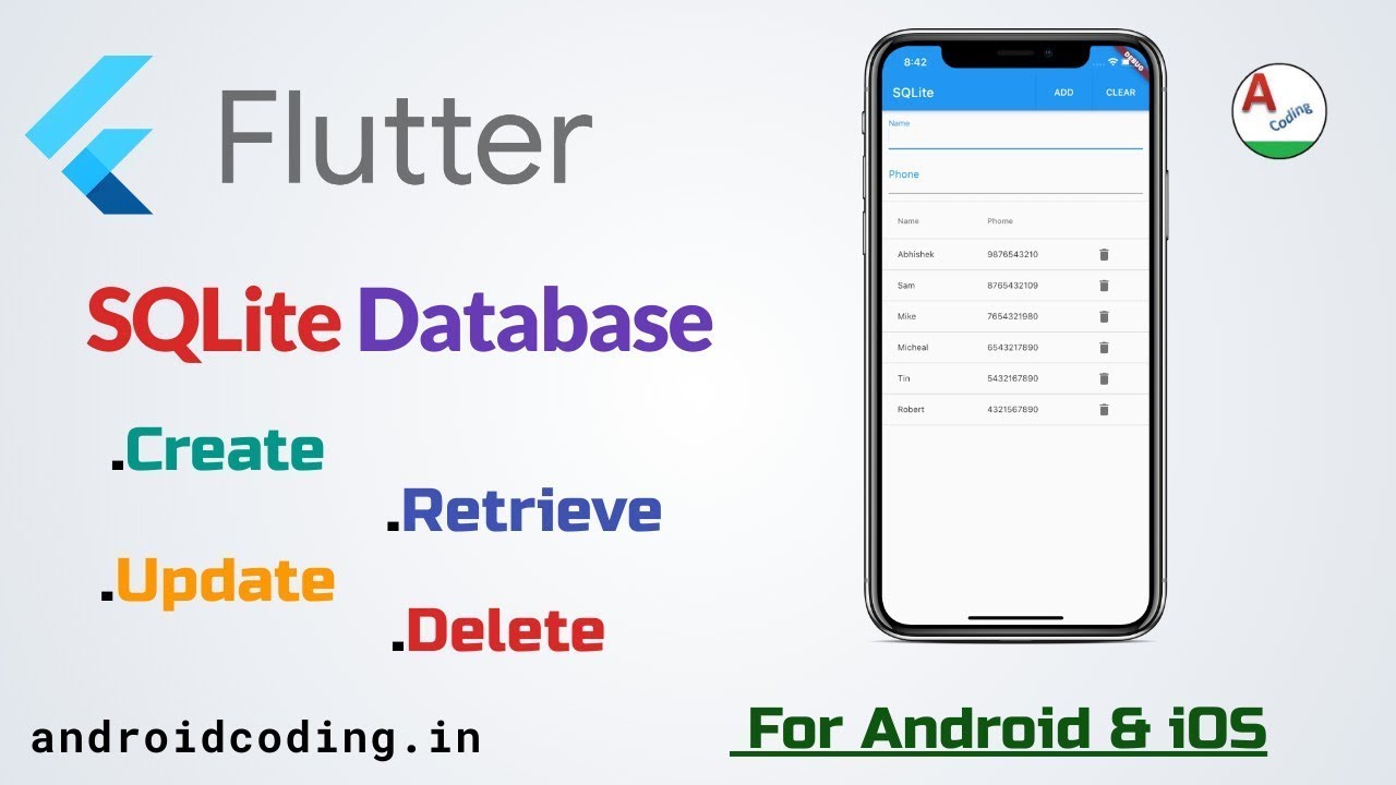 Flutter SQLite Update data #4 #sqlite #update | Flutter SQLite Database CRUD