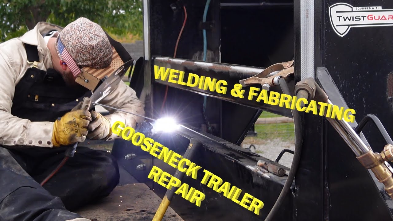 Welding and Fabrication on a Gooseneck trailer
