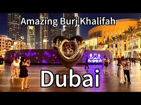 Dubai 4K🇦🇪 Amazing Dubai Burj Khalifah Downtown Dubai Walking Tour