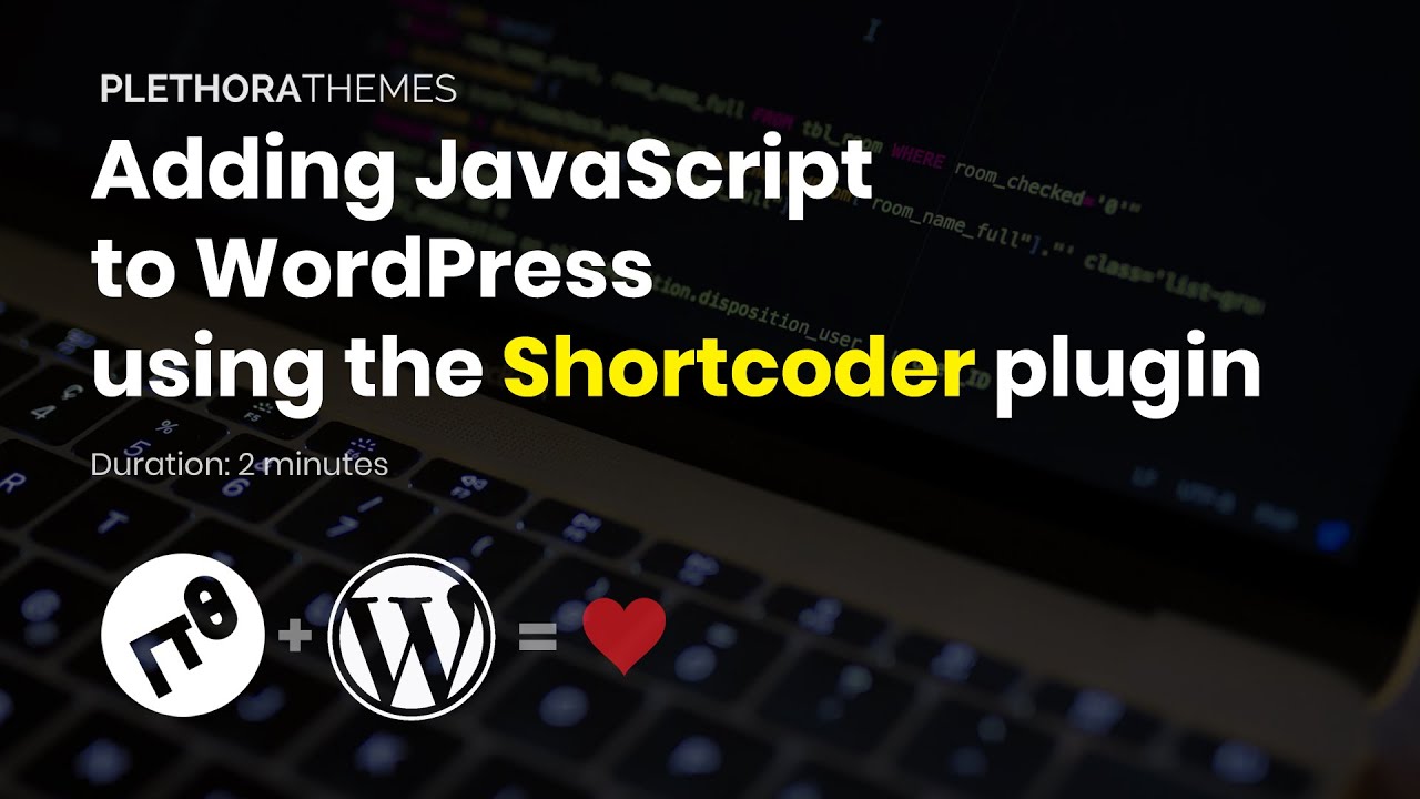 Add JavaScript to WordPress using the Shortcoder Plugin