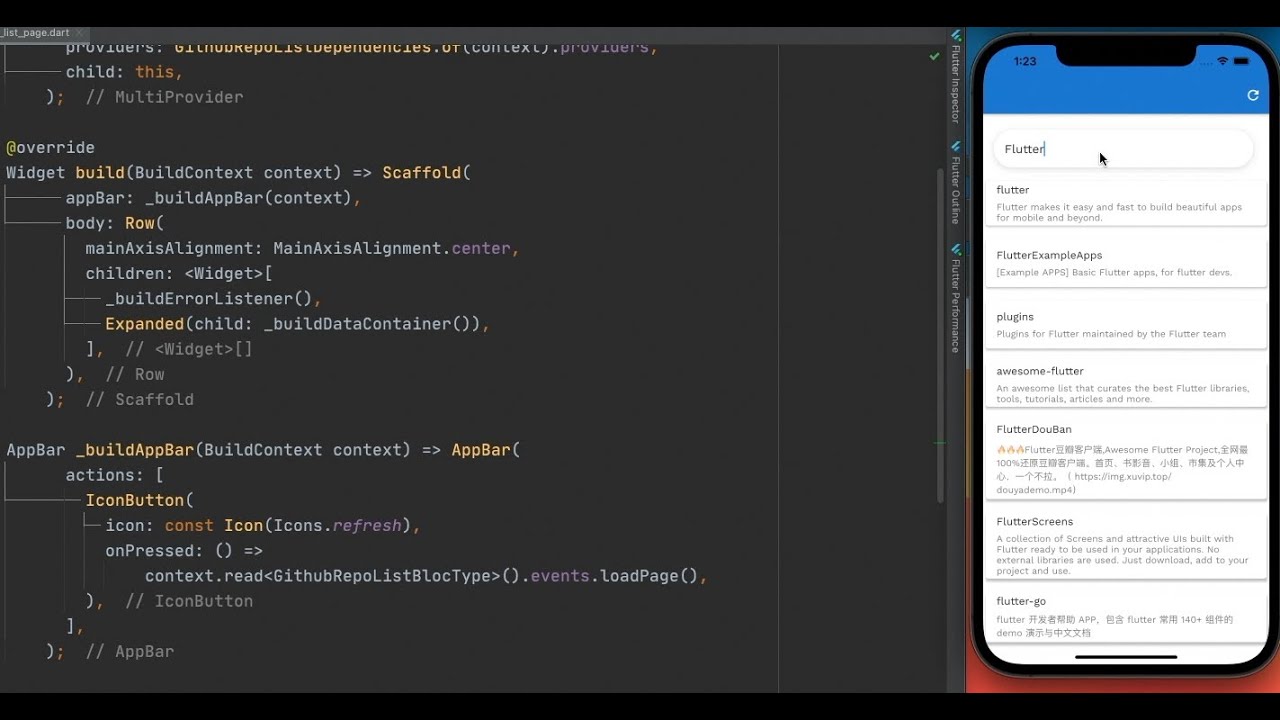 Building Github Search in Flutter