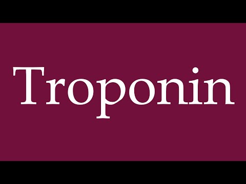 How to Pronounce ''Troponin'' Correctly in German