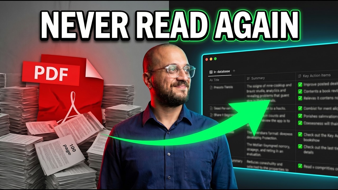 I Read 100-Page PDFs in 15 Seconds (Free Gemini + Notion)