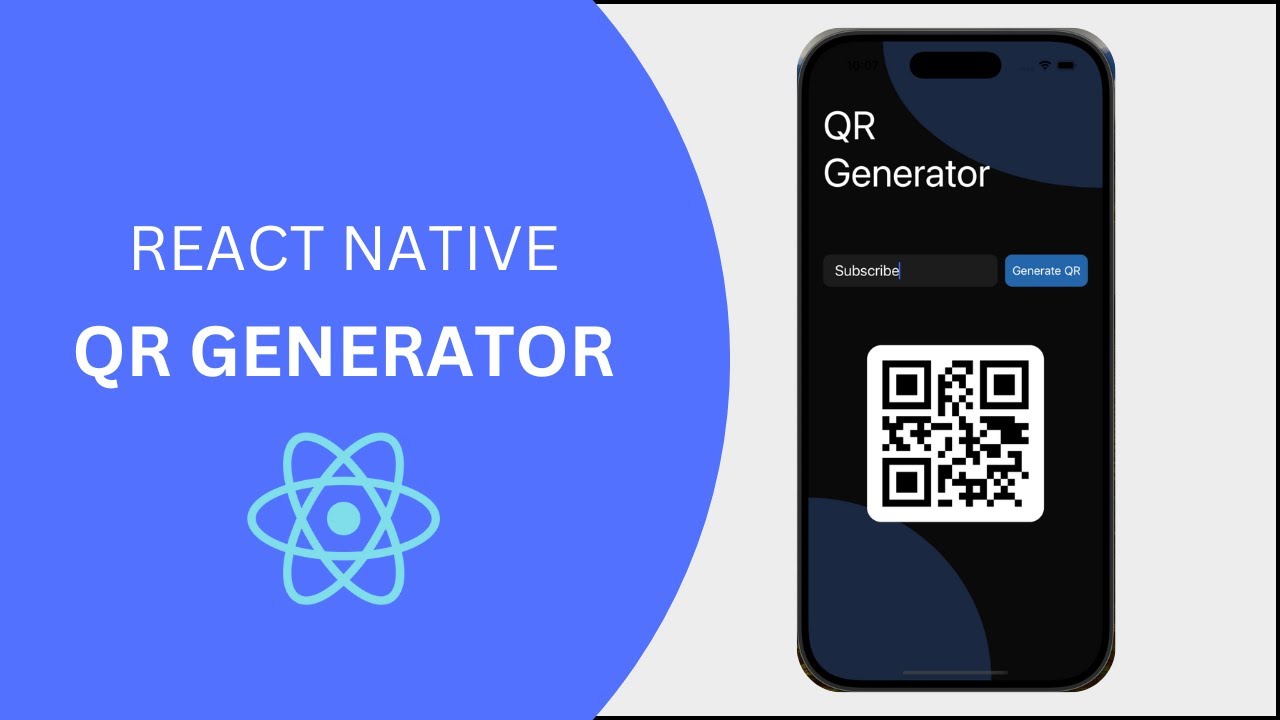 How to make a QR  Generator App in React Native [ Step by Step Tutorial ]