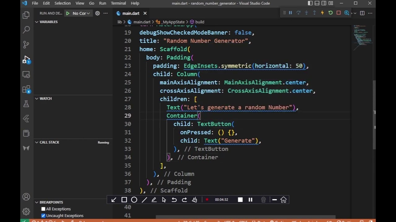 Flutter Random Number Generator App | by CodingSides