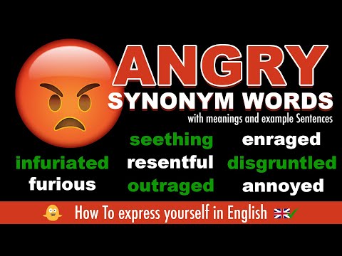 How To Express Being ANGRY More Precisely 😡 | English Synonym Words with Meanings + Examples