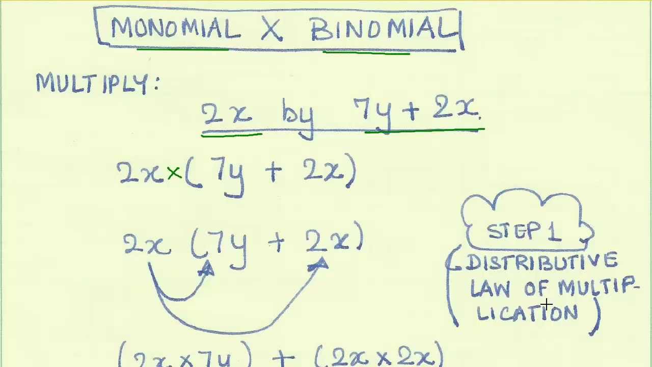 08 Multiply monomial by a binomial