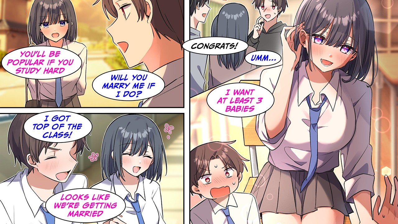 [Manga Dub] I jokingly told my childhood friend I'd shape up if she'd marry me and...