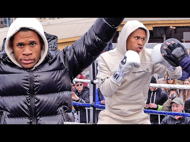 Watch: Australian fans boo Devin Haney as he does open workout in Melbourne
