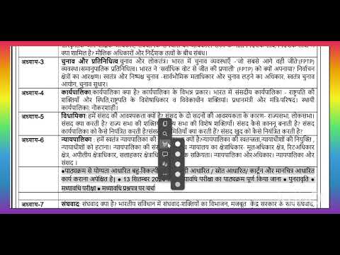 Class 11 pol science syllabus hindi medium 2024-25 #education #edudel #ncert