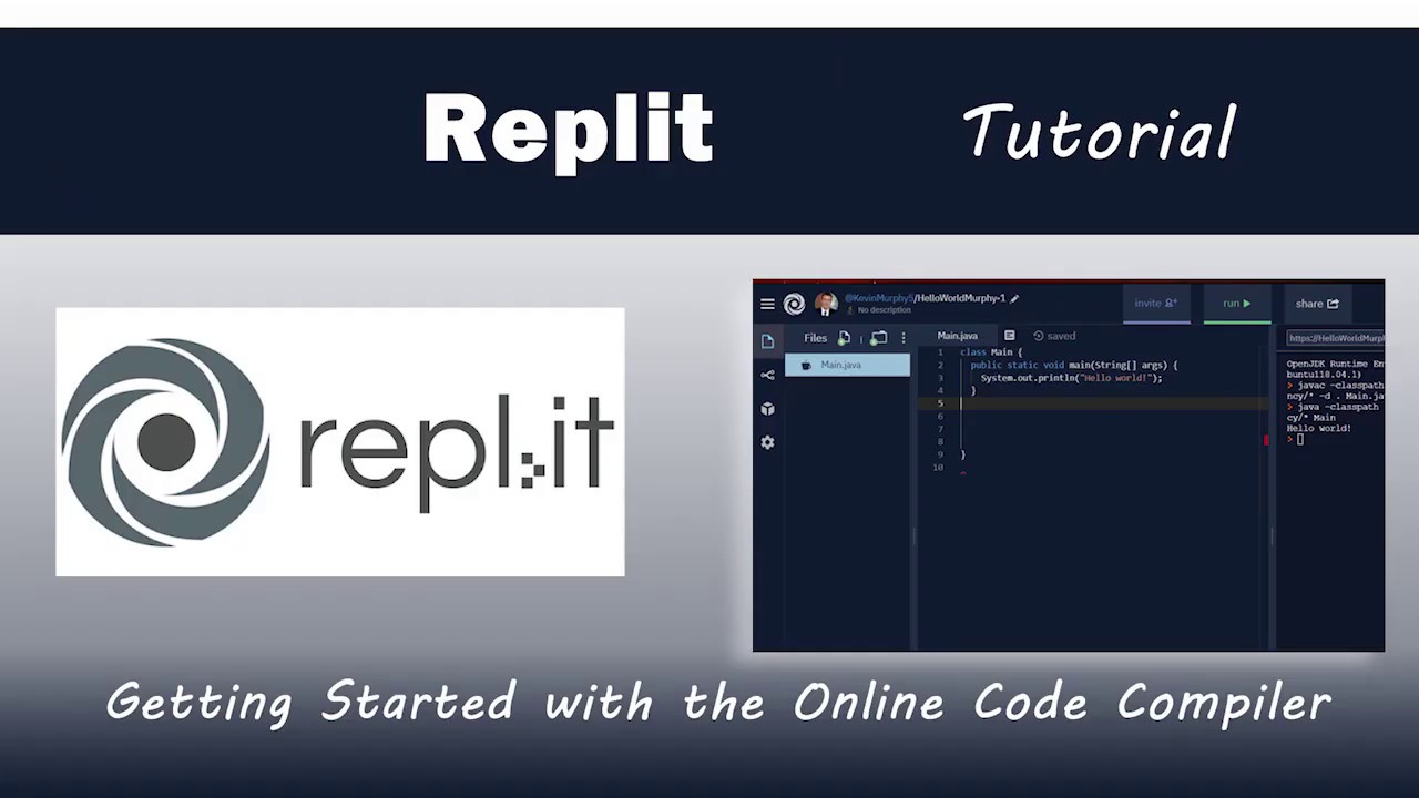 Replit - Getting started with the Online Code Compiler