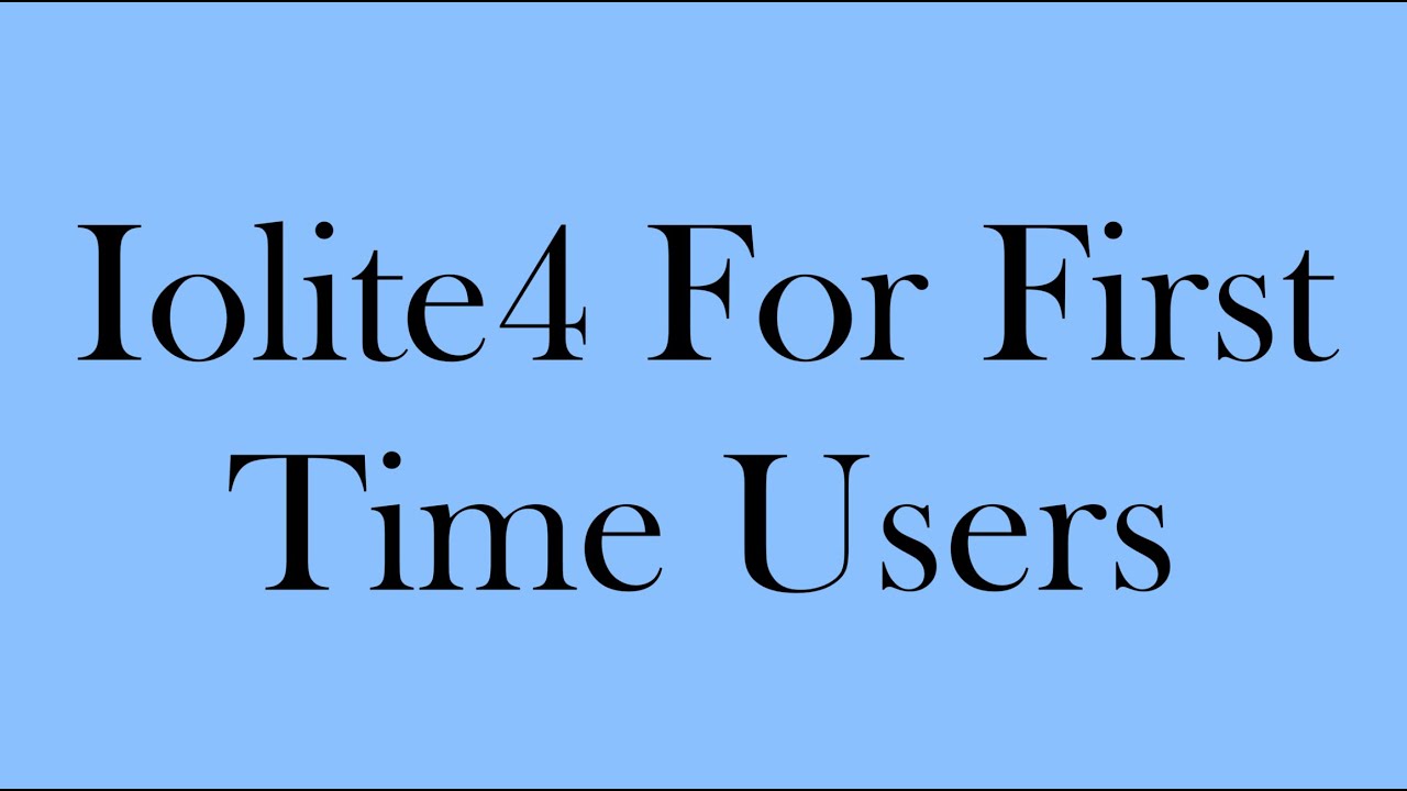 Iolite 4 tutorial for new users