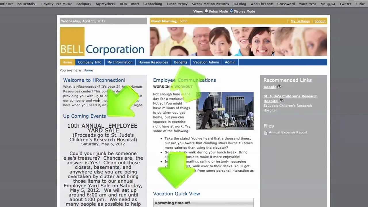 HRconnection guided tour