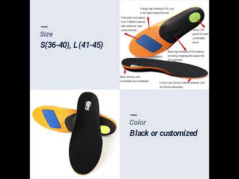 arch support orthopedic insoles eva Plantar Fasciitis sport ortholite poron insole