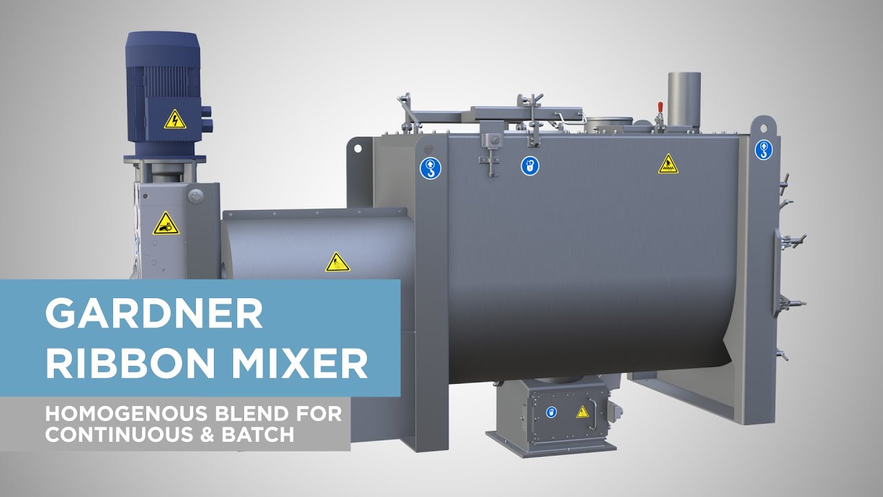 Kemutec Gardner Ribbon Mixer | Animation