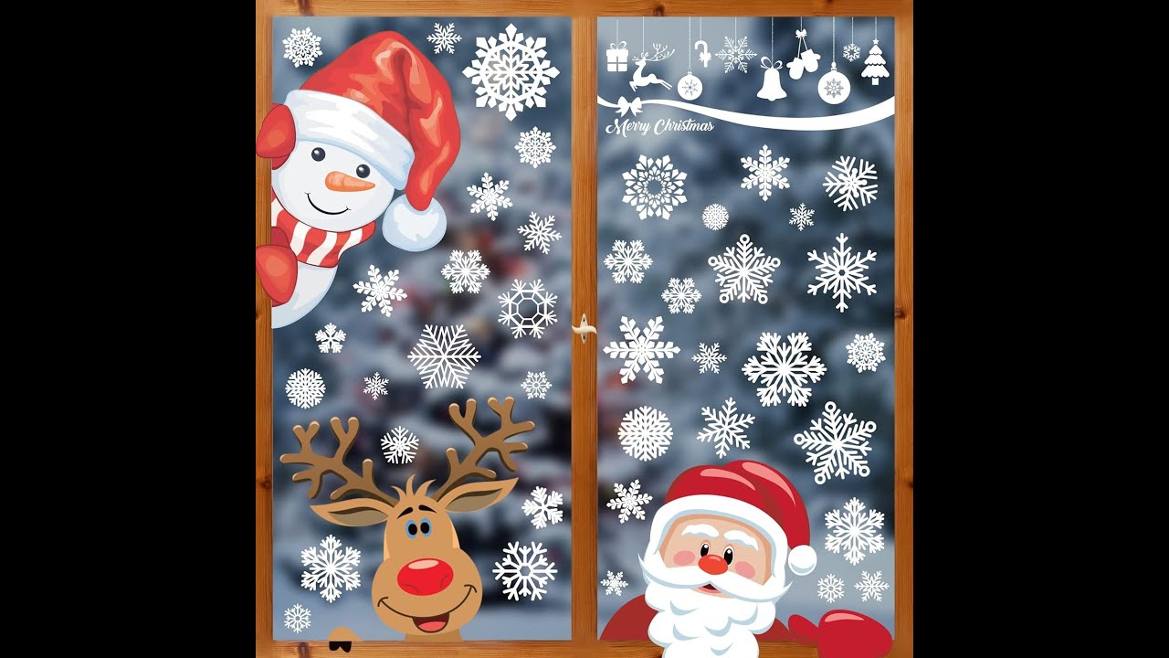 Christmas Decorations Window Clings Decorations Stickers
