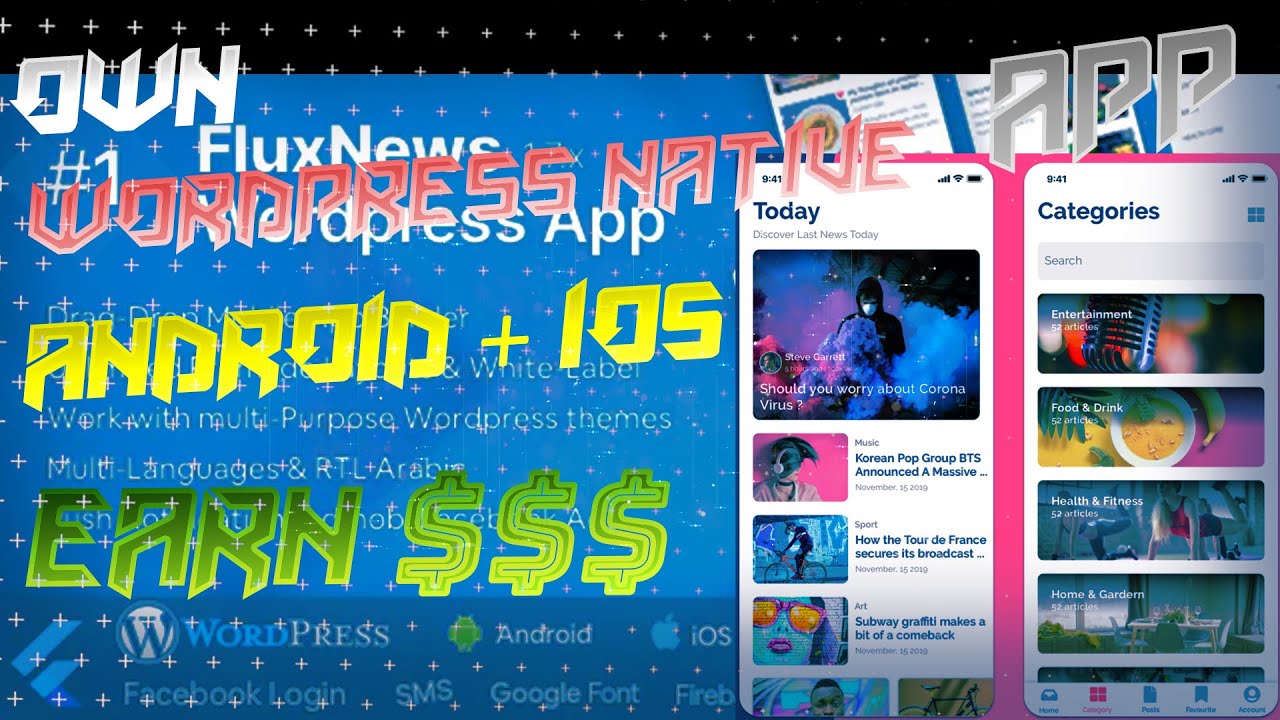 DEVELOP YOUR OWN WORDPRESS NATIVE ANDROID APP + IOS APP USING FLUTTER | ANDROID SOURCE CODE