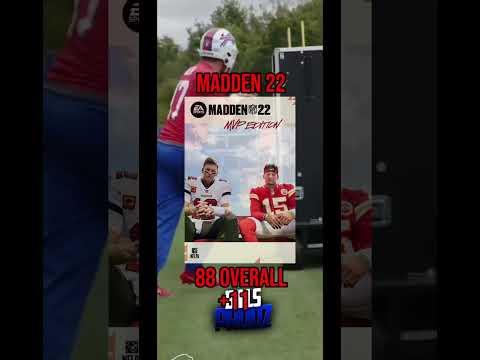 Josh Allen Madden Rating Through The Years #bills #football #shorts