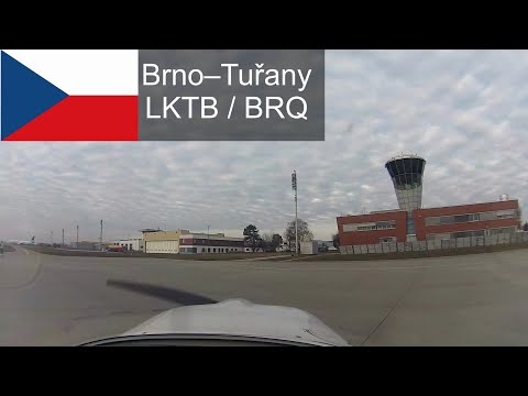 Landing and departing Brno–Tuřany International Airport ( LKTB, BRQ ) - Diamond Katana DA20-C1