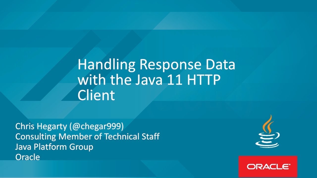 Handling Response Data with the Java 11 HTTP Client with Chris Hegarty