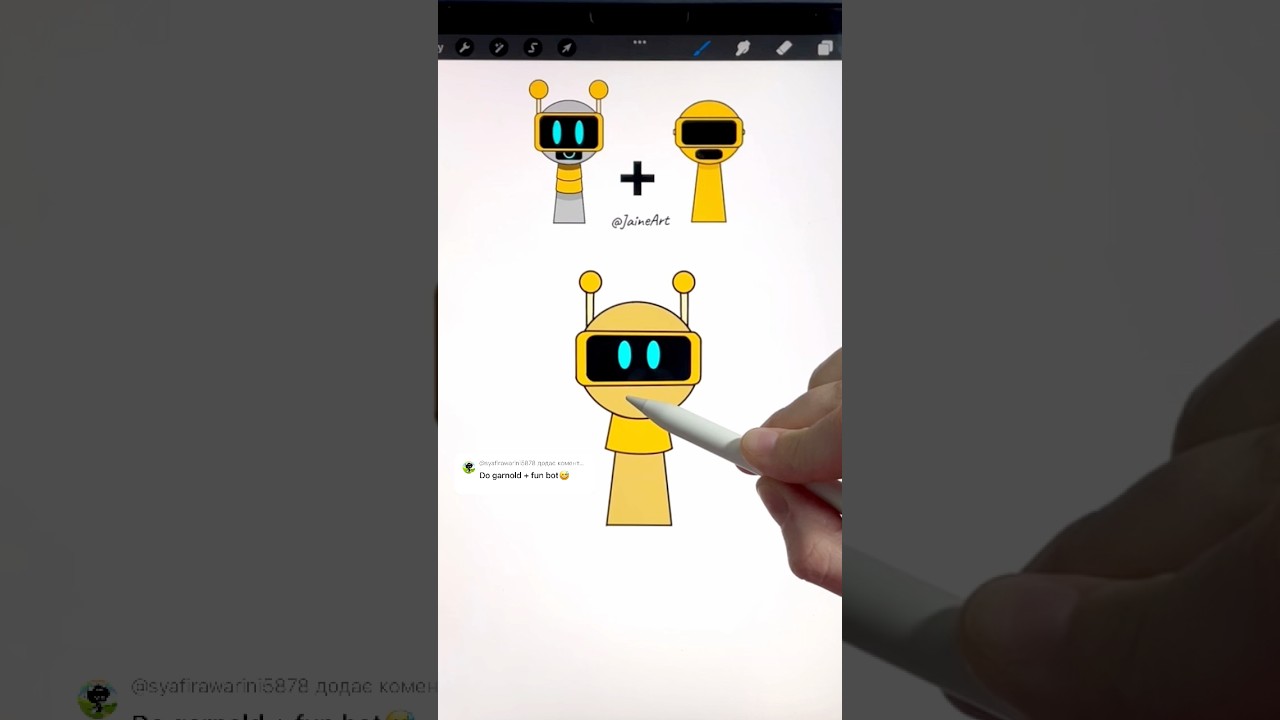 Fun Bot + Garnold Sprunki mix Incredibox | Create his name💬 #sprunki #funbit #garnold #shorts