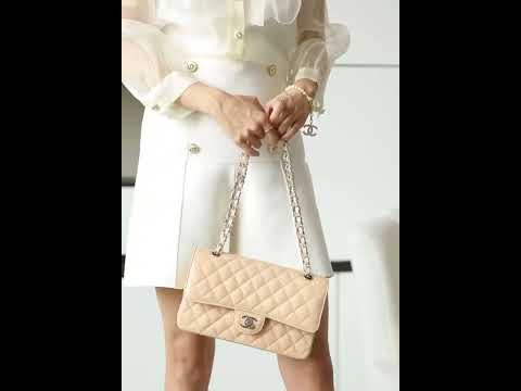 chanel classic flap bag sizes 25.5cm