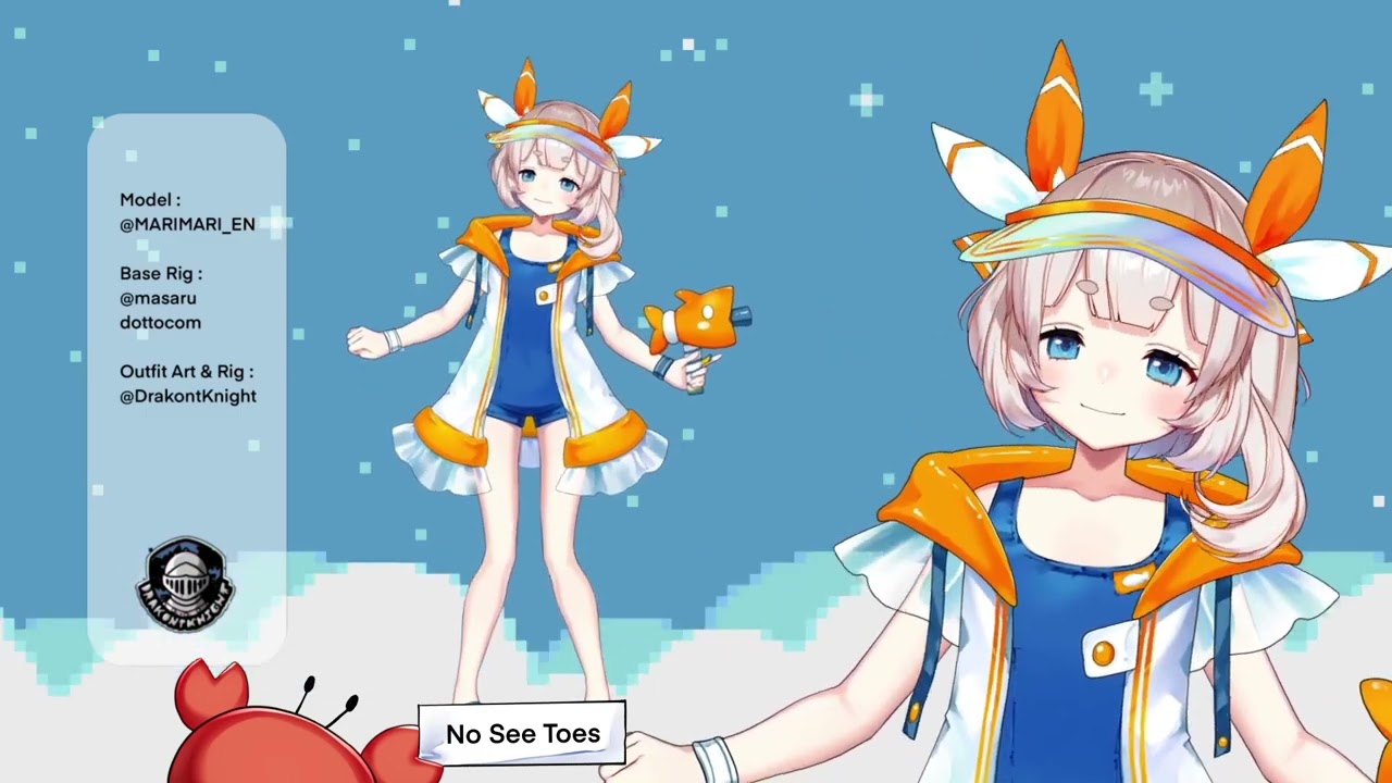 Live2D Showcase - Mari Mari Summer Costume