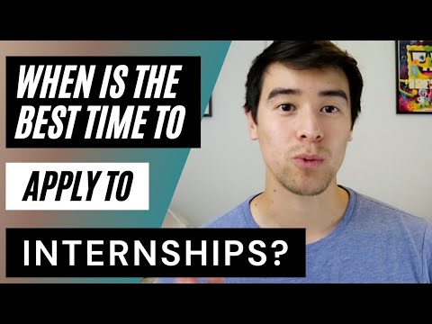 When Is The Best Time to Apply for an Internship?