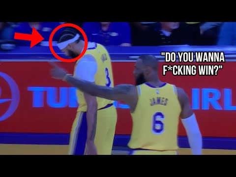 *FULL AUDIO*LeBron James Gets Heated At Anthony Davis: “Stop Walking Back & Care About The Game”😬